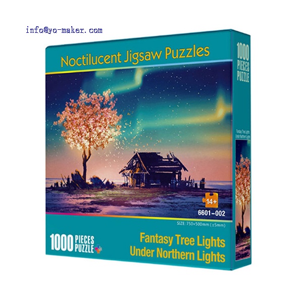 1000-piece adult relaxing luminous puzzle glow in dark