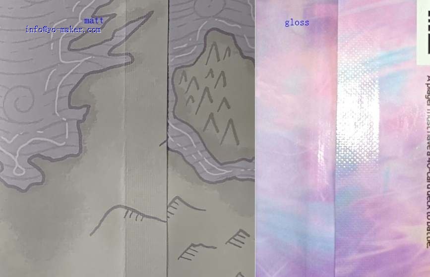 Custom booster pack foil bag for 10 trading cards