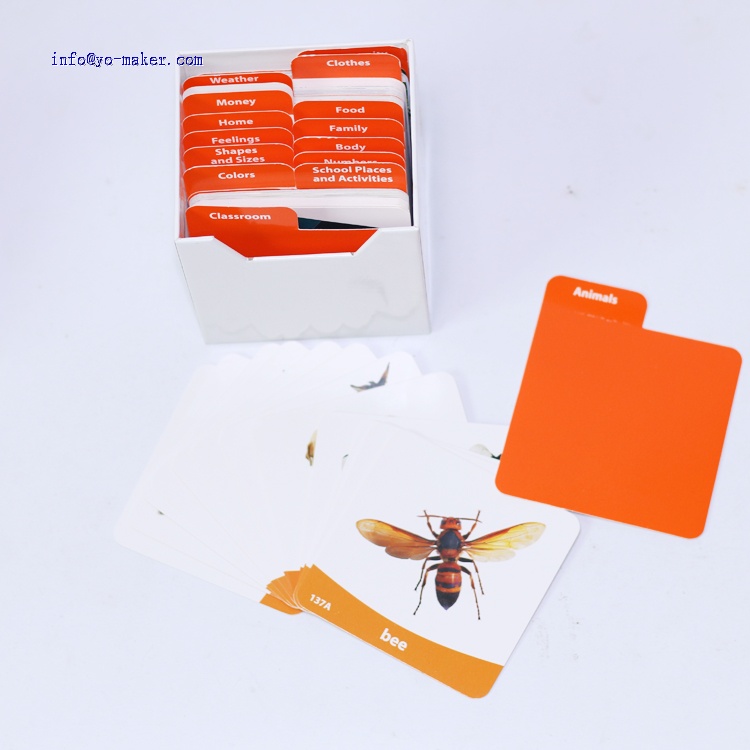 Custom Printing Education Kindergarten Baby Children Kids Animal Flash ...