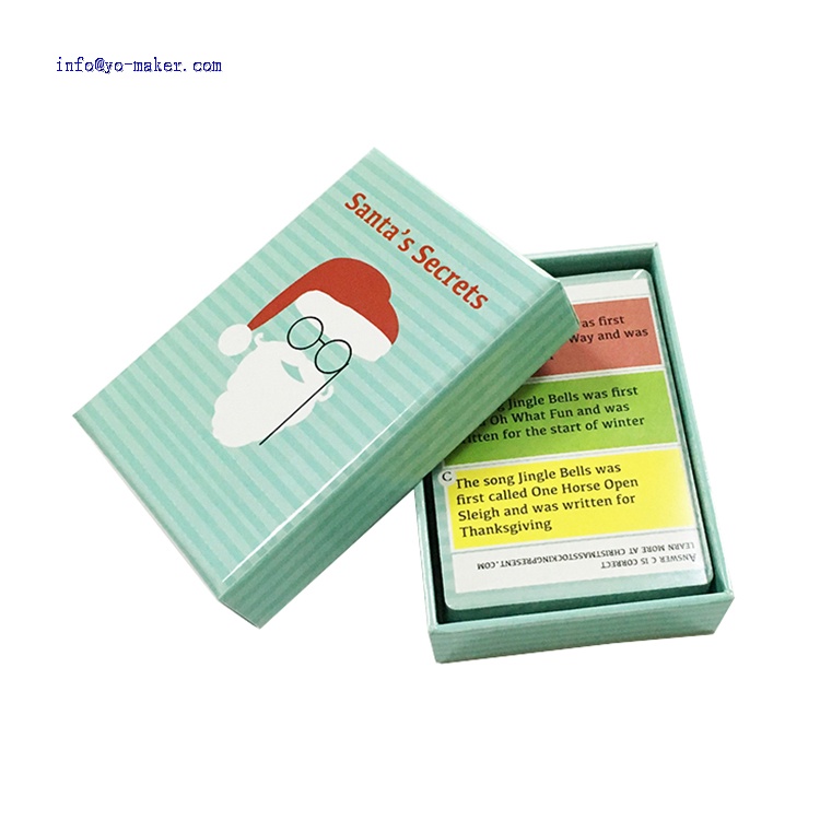 Custom paper printing card game playing card with gift box