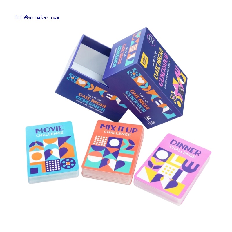 Custom paper printing card game playing card with gift box