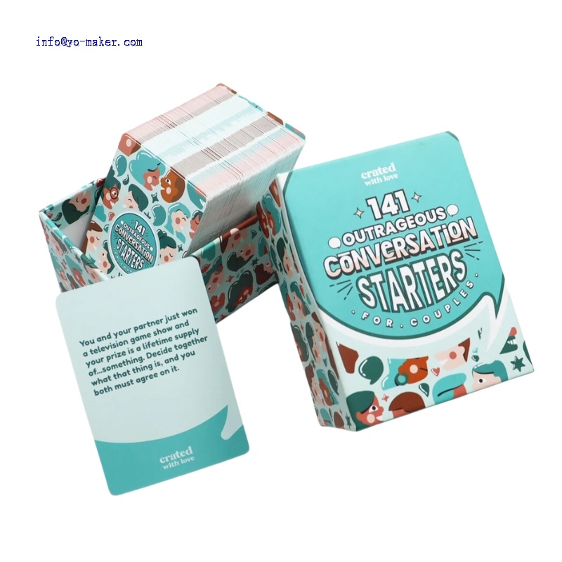 Custom paper printing card game playing card with gift box