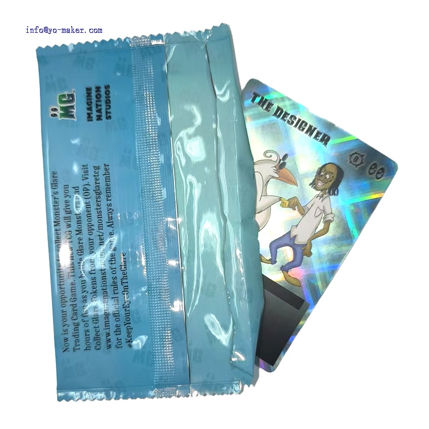 Foil bag for booster pack trading card with low MOQ