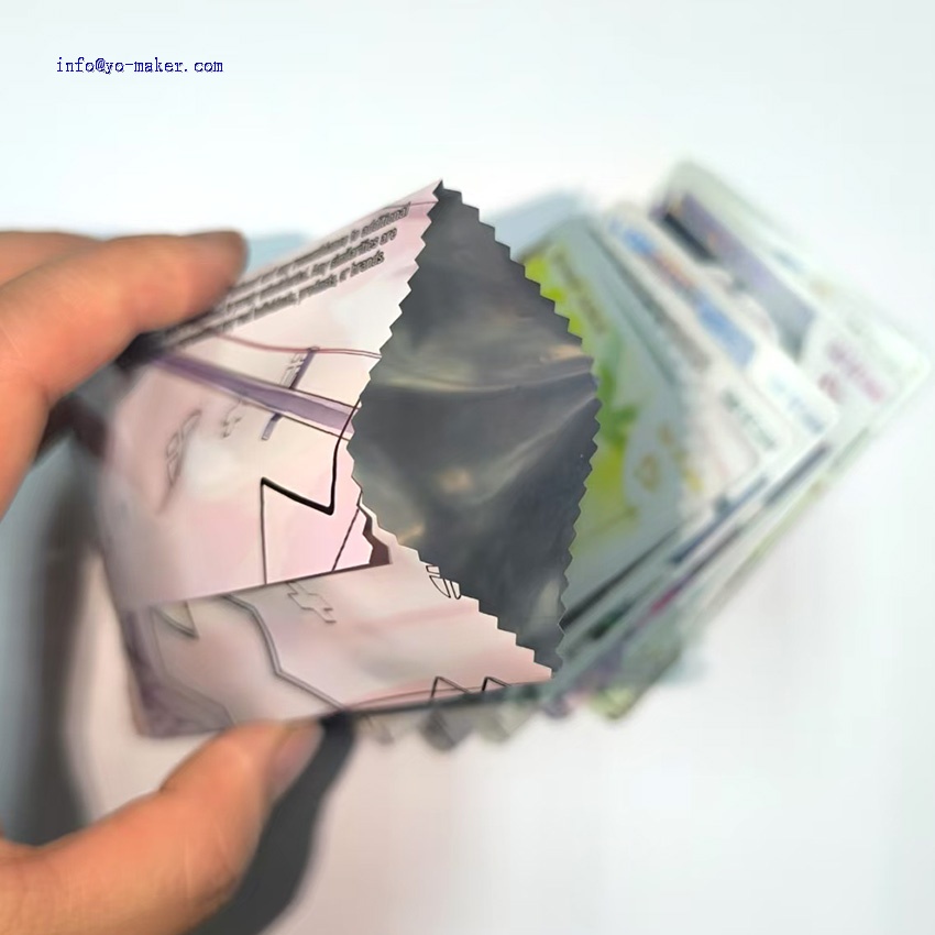 Custom booster pack foil bag blind bag for comic books