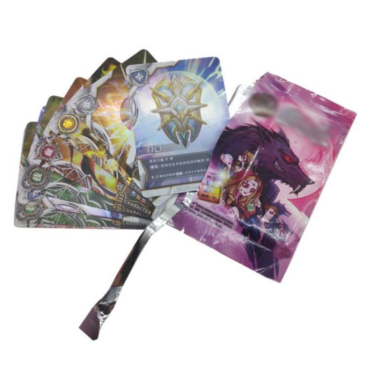 Custom booster pack foil bag for 10 trading cards